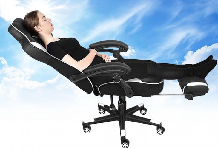 Elecwish Office and Footrest Gaming Chair Reviews | ChairsFX