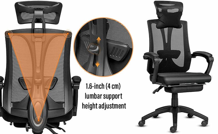 Elecwish Office and Footrest Gaming Chair Reviews | ChairsFX