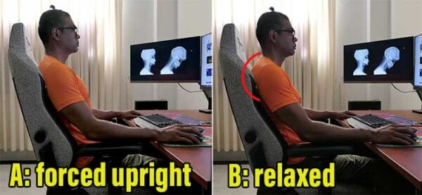 Use A Gaming Chair Headrest For A Healthy 0° Neck Posture